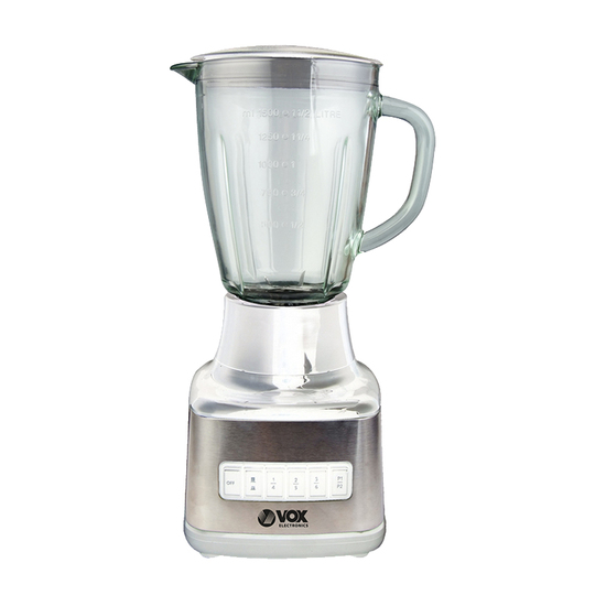 Blender Vox TM 1057, 1.5 l, 500 W, Srebrna / Inox