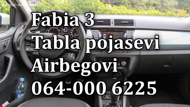 Skoda Fabia 3 airbag,tabla,pojasevi