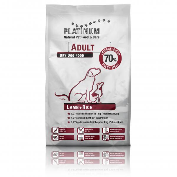 PLATINUM ADULT LAMB+RICE (hrana za odrasle pse sa jagnjetinom i pirinčem) 1,5 kg