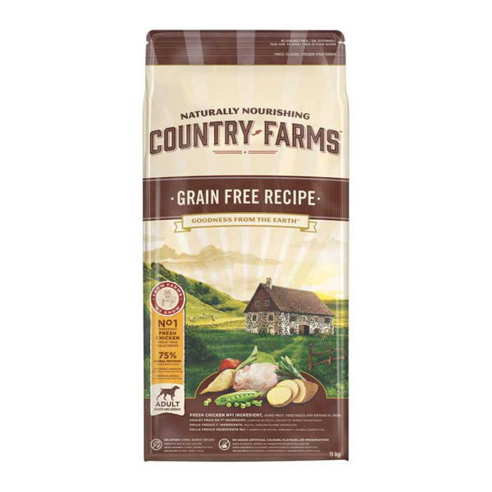 Country Farms hrana za pse Grain Free Adult Piletina 11kg