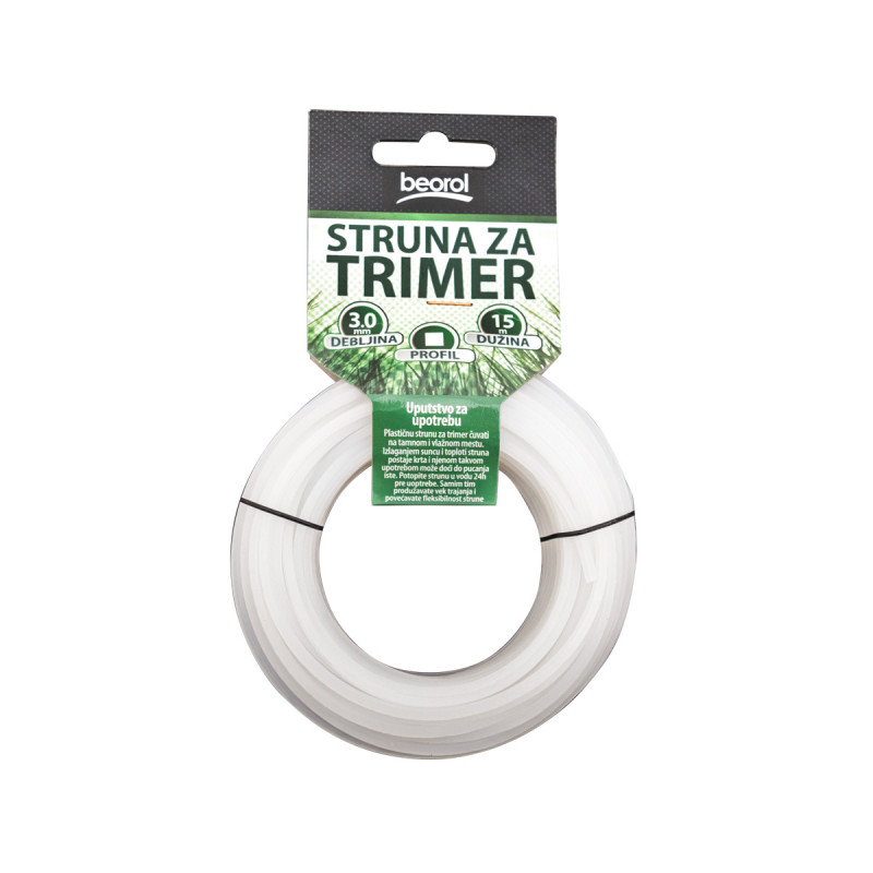 Struna za trimer kvadratna 3.0mm x 15m