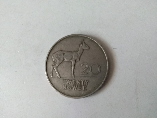 20 ngvea, Zambija, 1968.