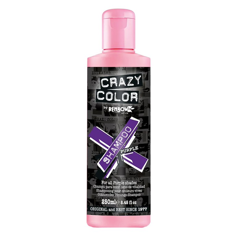 Šampon za farbanu kosu bez sulfata CRAZY COLOR Ljubičasti 250ml