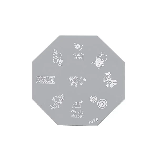 Šablon disk za pečate osmougaoni ASN M18