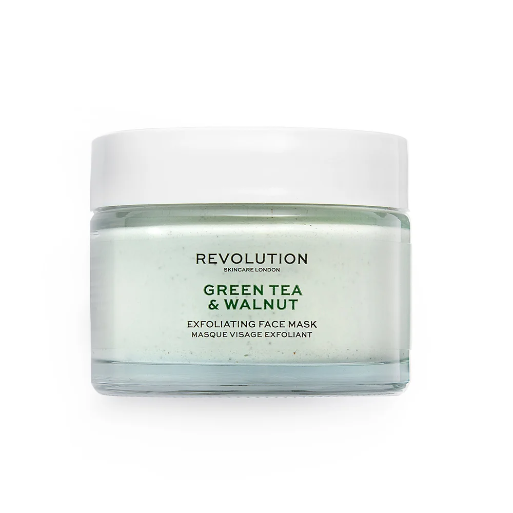 Piling maska za suvu kožu lica REVOLUTION SKINCARE Zeleni čaj i orah 50ml