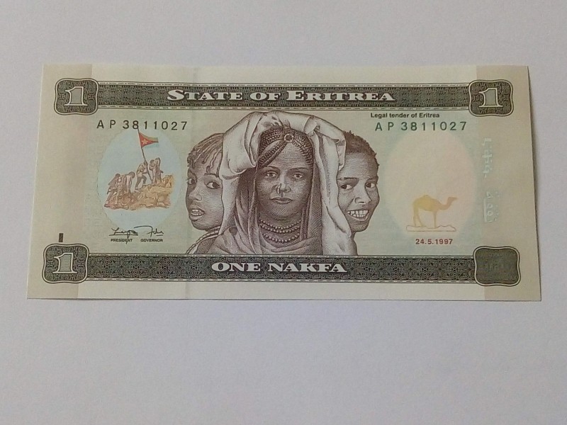 1 Nakfa 1997.g - Eritreja - Odlična -