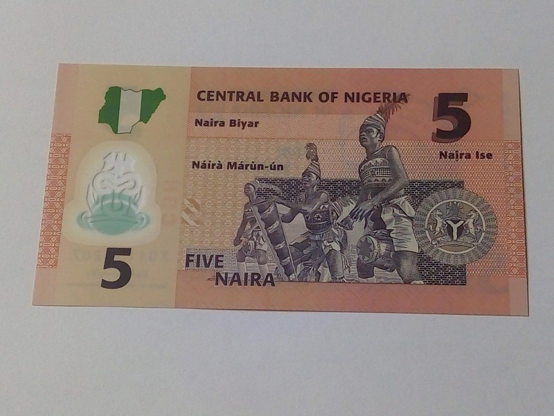 5 Naira 2009.g - Nigerija - Odlična - Afrički Ples -