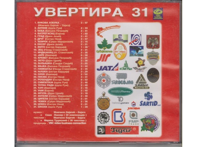 cd / UVERTIRA 31 Original muzika za VUKOV VIDEO BUKVAR