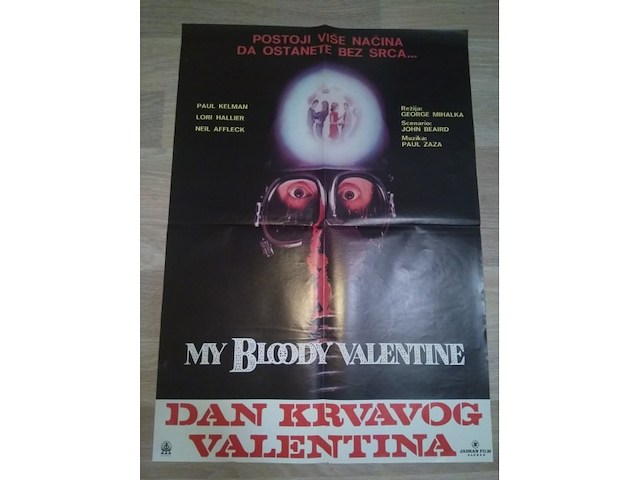 plakat DAN KRVAVOG VALENTINA (My Bloody Valentine)