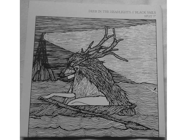 Deer In The Headlights  /  Black Sails -  SPLIT  7 `