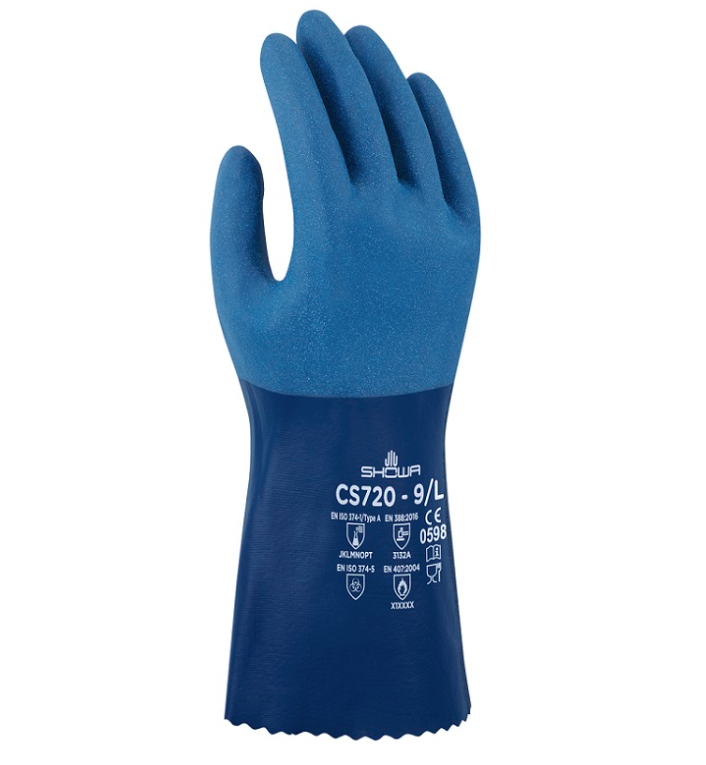 Showa CS720 Hemijske rukavice sa osnovom od kombinacije poliestera i najlona