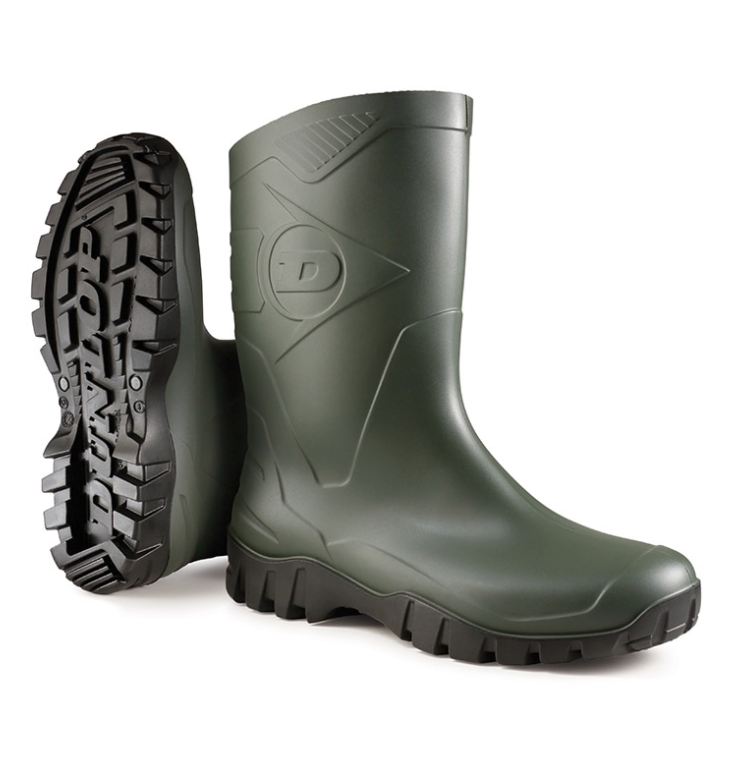 Dunlop Dee zelene Kratke radne vodoodbojne zelene ili crne PVC čizme