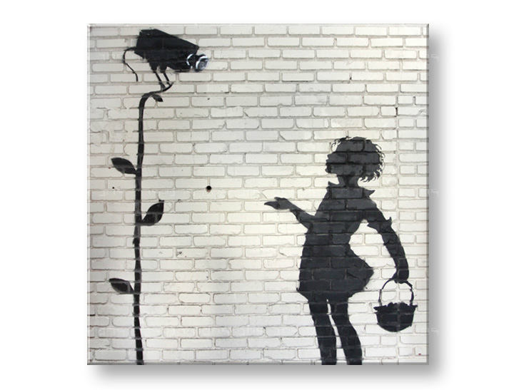 Slika na platnu KVADRAT Street ART – Banksy