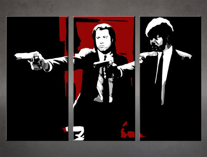 Ručno slikane slike na platnu Pop Art Pulp Fiction