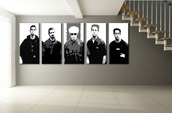 Ručno slikane slike na platnu Pop Art LINKIN PARK