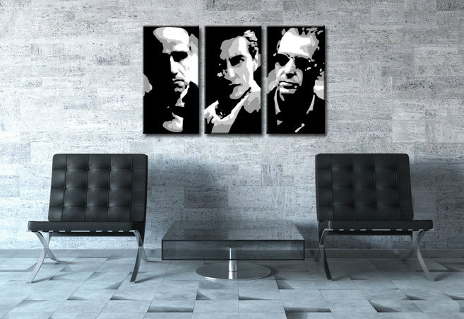 Ručno slikane slike na platnu Pop Art GODFATHER