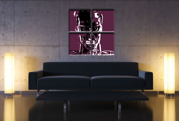 Ručno slikane slike na platnu Pop Art TERMINATOR