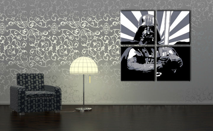 Ručno slikane slike na platnu Pop Art STAR WARS