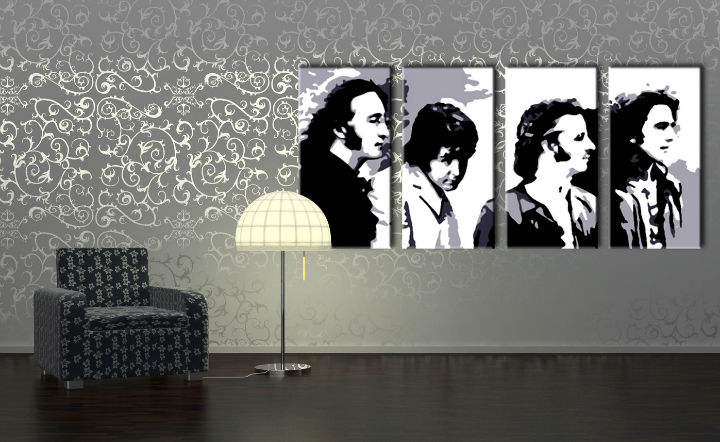 Ručno slikane slike na platnu Pop Art Beatles