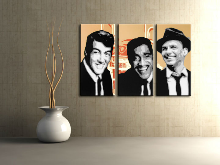 Ručno slikane slike na platnu Pop Art Rat Pack