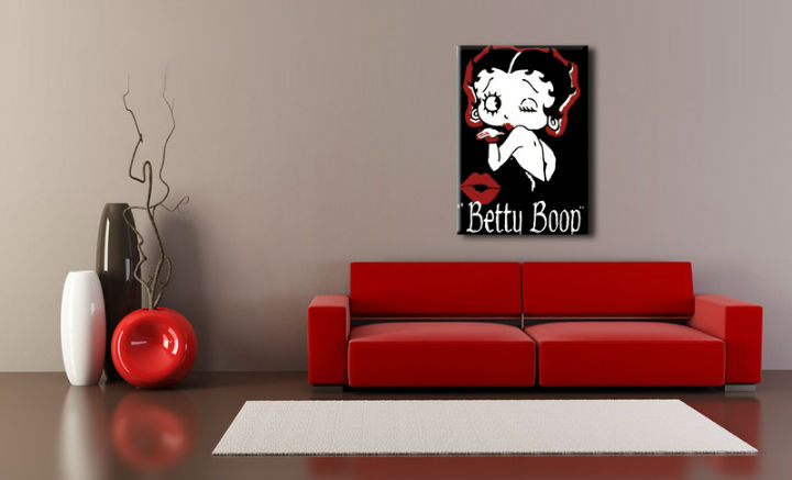 Ručno slikane slike na platnu Pop Art Betty Boop