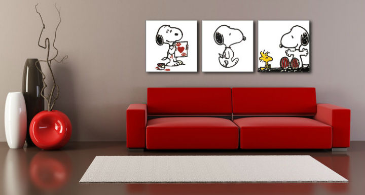 Ručno slikane slike na platnu Pop Art SNOOPY