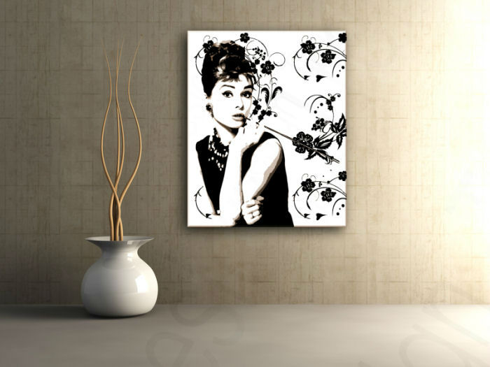 Ručno slikane slike na platnu Pop Art Audrey Hepburn