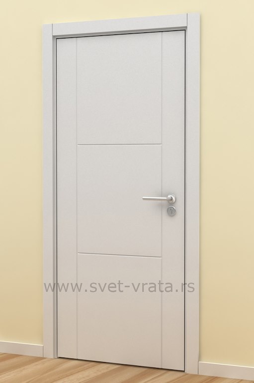Bela sobna vrata sa 2 vertikalna i 3 horizontalna polja