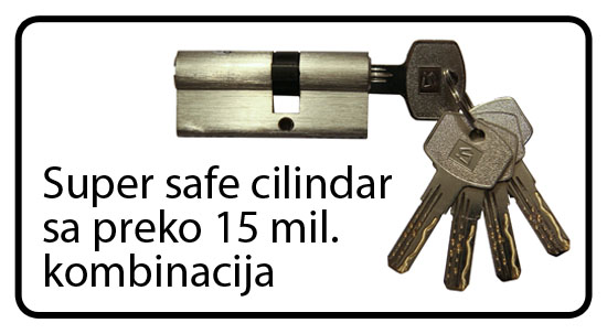 Super safe cilindar sa preko 15 mil. kombinacija