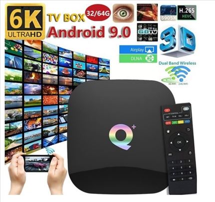 Android smart tv box Q+, 4GB/64GB