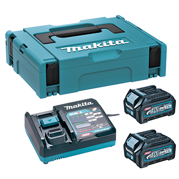 Makita XGT starter set - punjač + 2 baterije 40V 2,5Ah u Makpac koferu 191J81-6