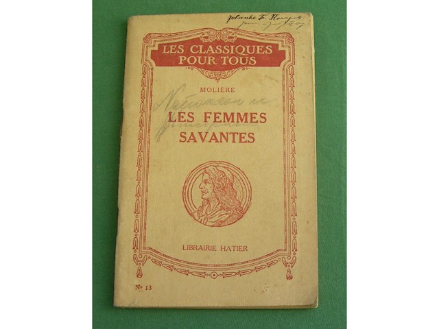 Les femmes savantes - Moliere, 1930.