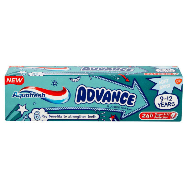 Aquafresh pasta za zube 9-12g+ 50ml