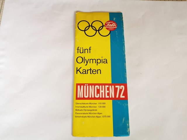 Minhen 72 - Funf Olympia Karten