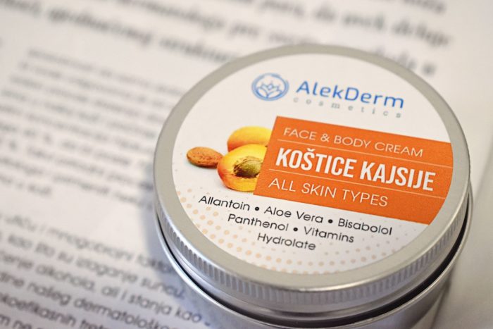 Koštice kajsije krem – AlekDerm Face & Body Cream