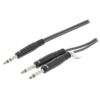 KABEL 6,3 STEREO - 2x6,3 MONO 3,0met