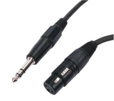 KABEL 6,3 STEREO - XLR/Ž 3met HQM