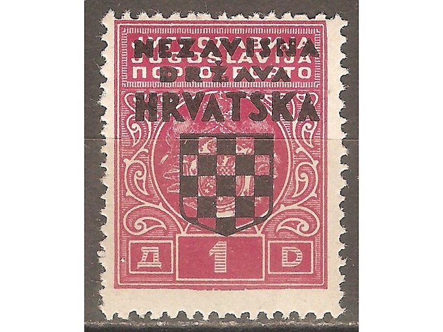 1941 - NDH Porto sa pretiskom 1 d MH