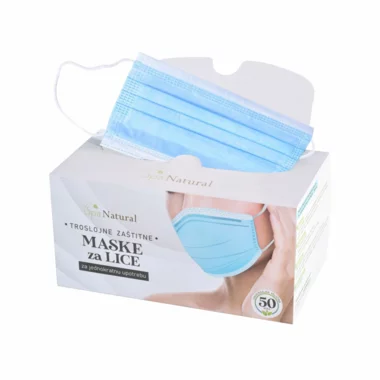 TROSLOJNE ZAŠTITNE MASKE ZA LICE PL01-50 SPA NATURAL 50/1