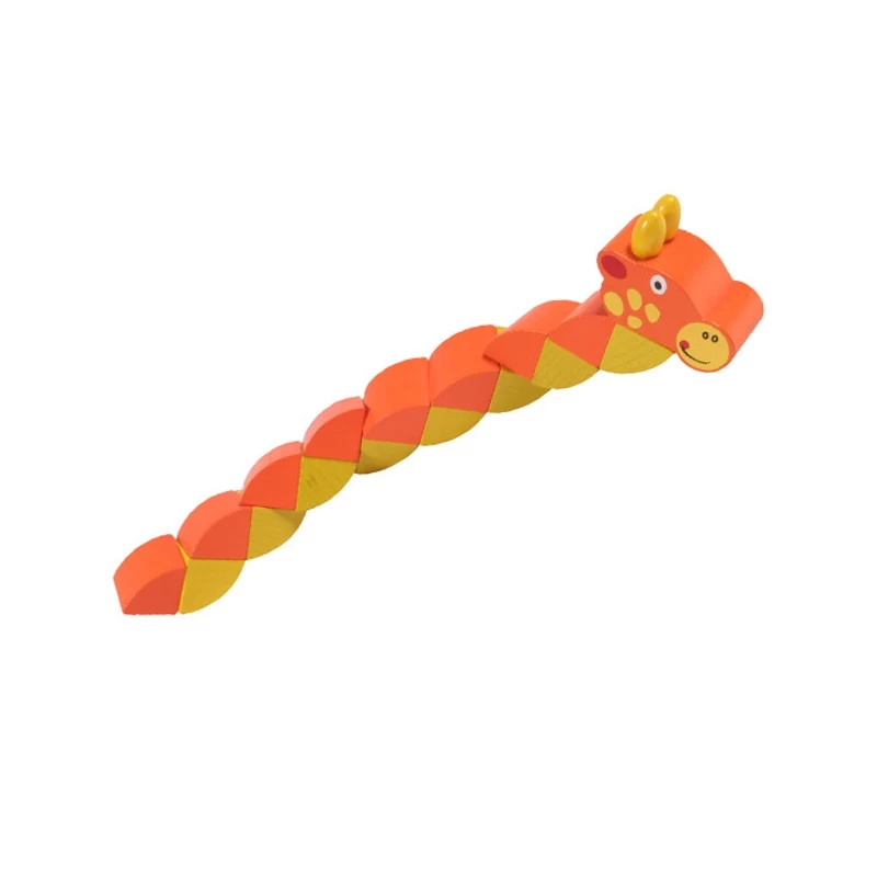 Pino drvena savitljiva igračka za decu, Narandžasta