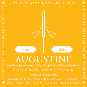 Augustine classic gold medium tension žice za klasičnu gitaru
