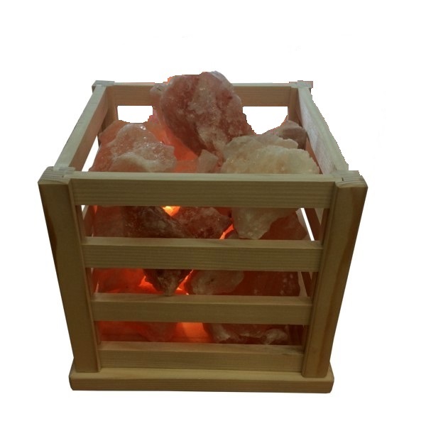 Lampa od himalajske soli Vatrena korpa 3-3,5kg