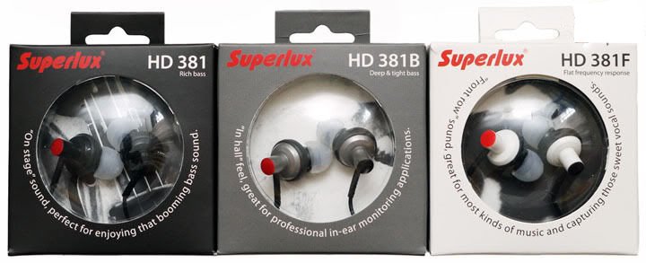 Superlux HD 381/SET(3PCS) slušalice