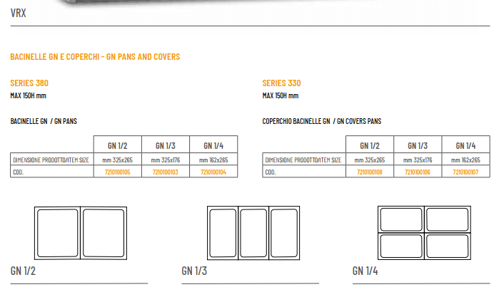 Salatara RESTO 1400mm VTI14038 GN 1/3