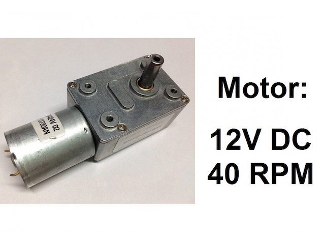 Elektromotor sa reduktorom - 12V - 40RPM