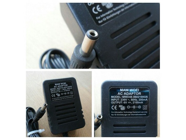6V 2.1A (2100mA) strujni adapter punjač