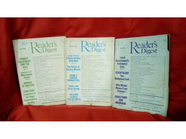 Reader`s Digest 1980  February/April/May