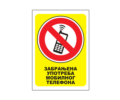 Office notice – Zabranjena upotreba mobilnog telefona
