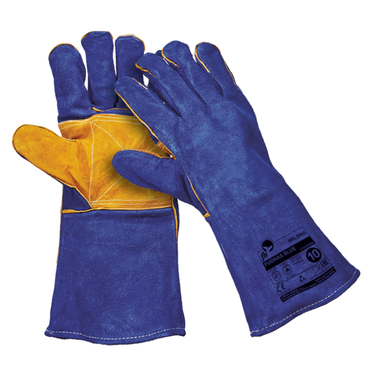 PUGNAX BLUE Kožne rukavice za zavarivače