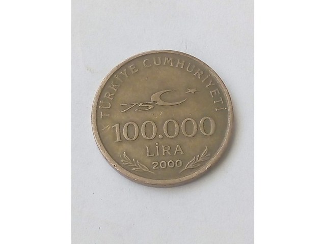 100 000 Lira 2000.g - Turska -